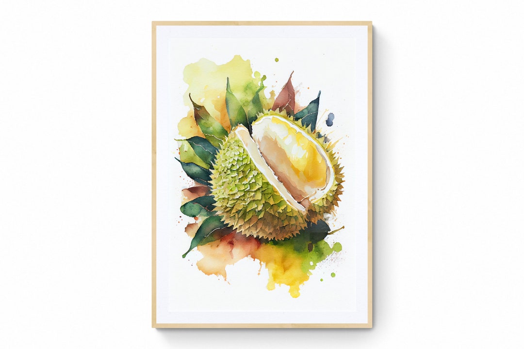 Durian Fruit Wall Art Fruit Printable Art Durian Print - Etsy