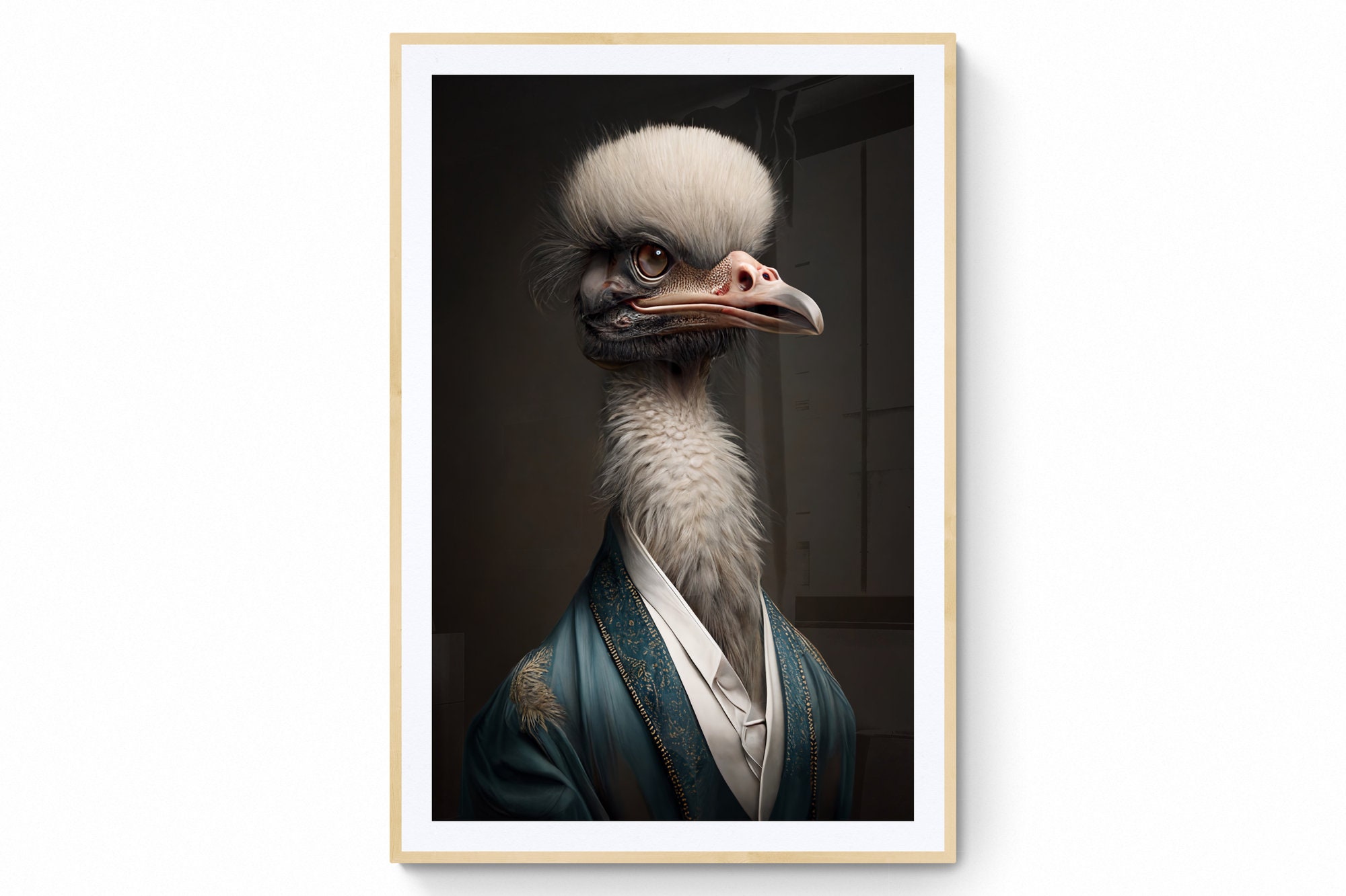 Ostrich Wall Art, Ostrich Wall Décor, Ostrich Poster, Ostrich Gift ...