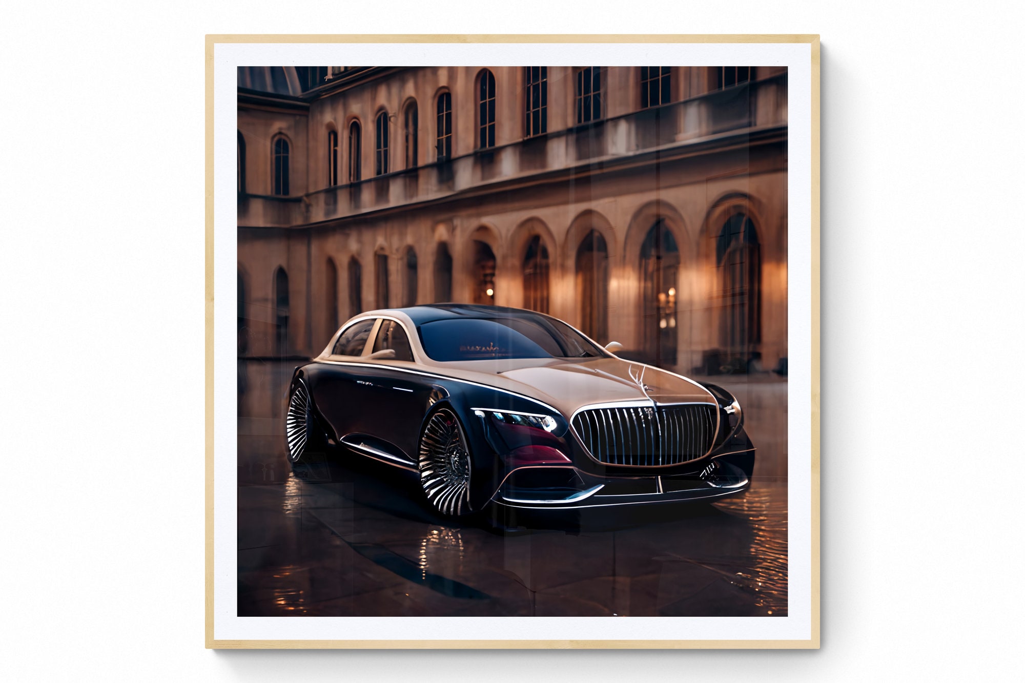 Mercedes Maybach Wall Art, Sports Car Digital Art, Car Printable Art ...