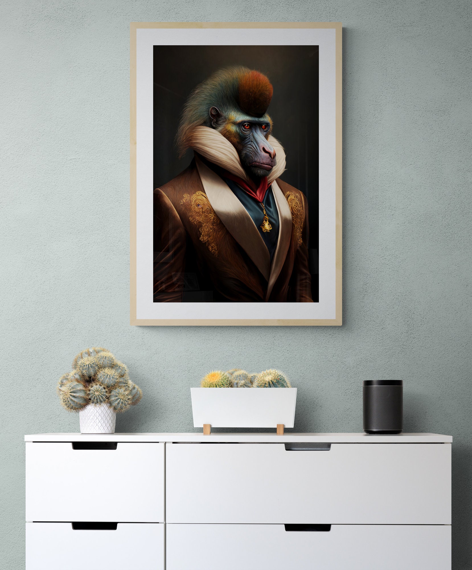 Mandrill Wall Art, Mandrill Wall Décor, Mandrill Poster, Mandrill Gift ...