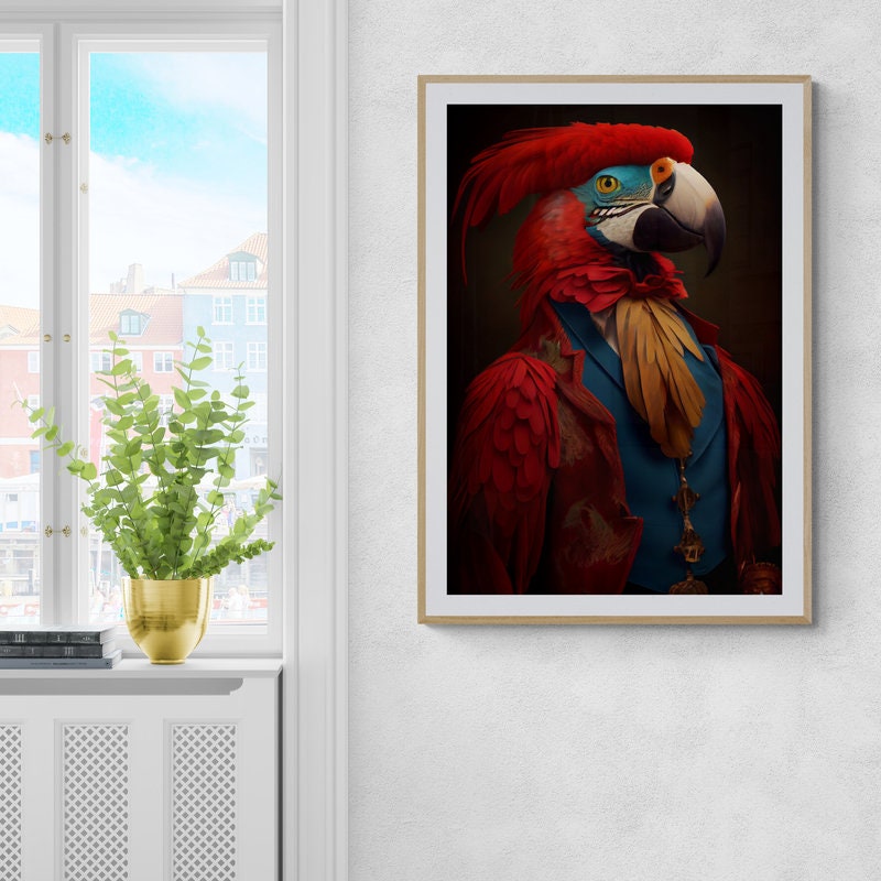 Macaw Wall Art, Macaw Wall Décor, Macaw Poster, Macaw Gift, Macaw ...