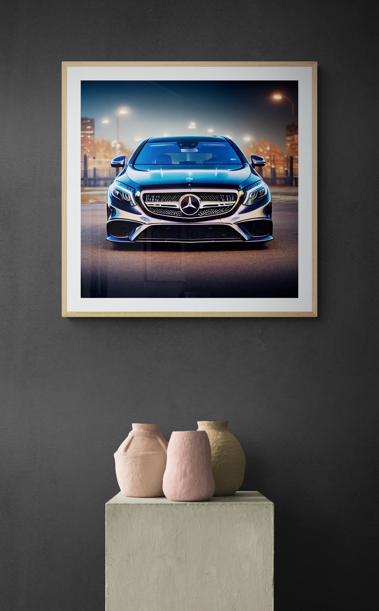 Mercedes Benz Wall Art, Automotive Wall Décor, Car Garage Poster ...