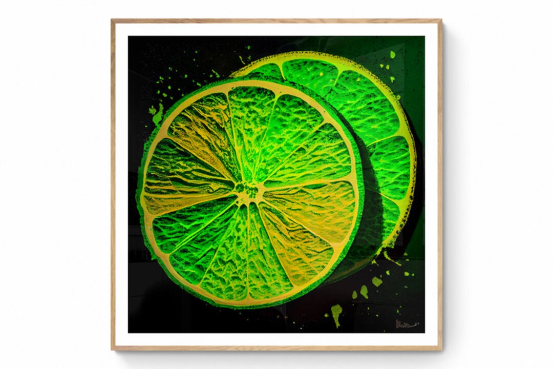 Lime Wall Art, Fruit Printable Art, Lime Print, Fruit Market Print ...
