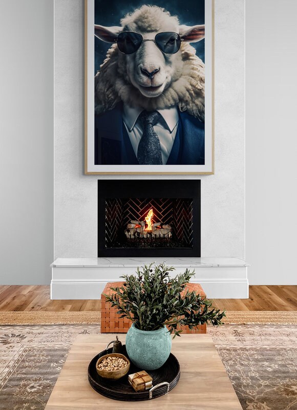 Sheep Wall Art, Sheep Wall Décor, Sheep Poster, Sheep Gift, Sheep ...