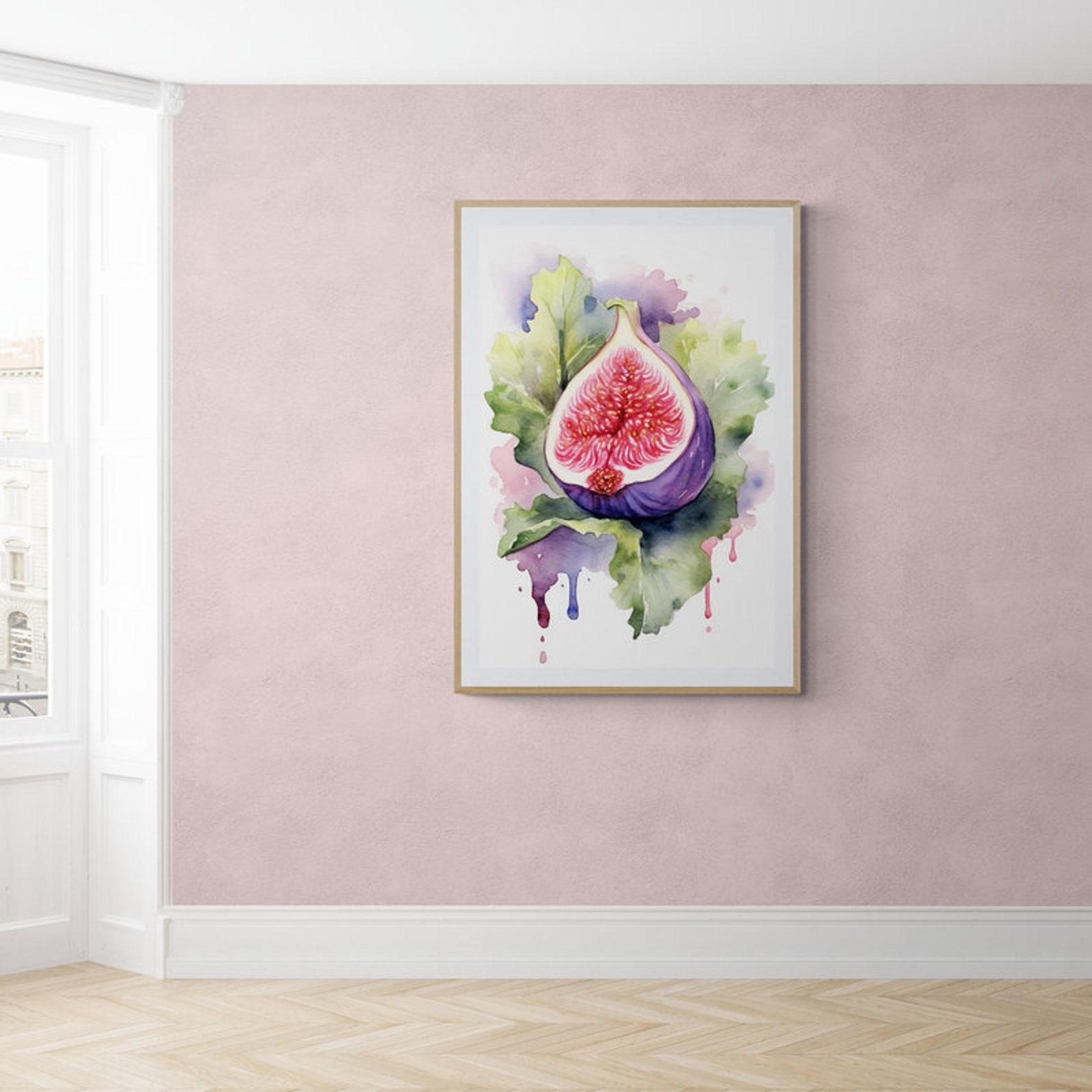 Fig Fruit Wall Art, Fruit Printable Art, Fig Print, Fruit Market Print ...