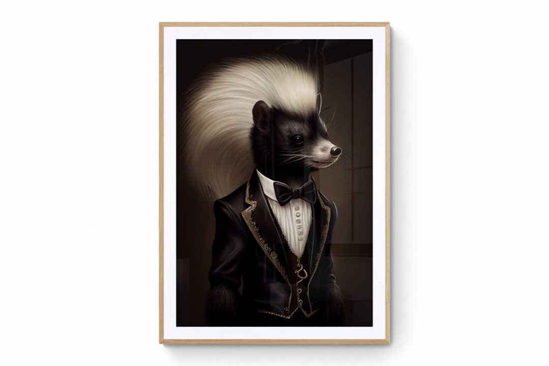 Skunk Wall Art, Skunk Wall Décor, Skunk Poster, Skunk Gift, Skunk ...
