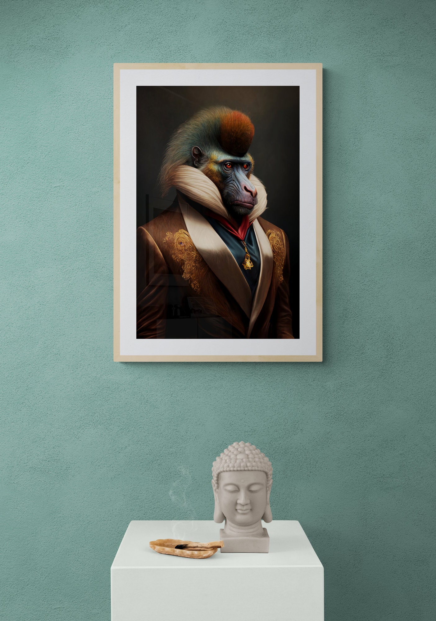 Mandrill Wall Art, Mandrill Wall Décor, Mandrill Poster, Mandrill Gift ...