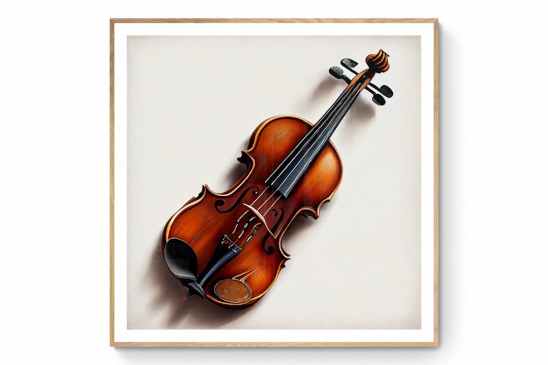 Violin Wall Art, Instrument Wall Art, Watercolor Wall Art, Violin ...