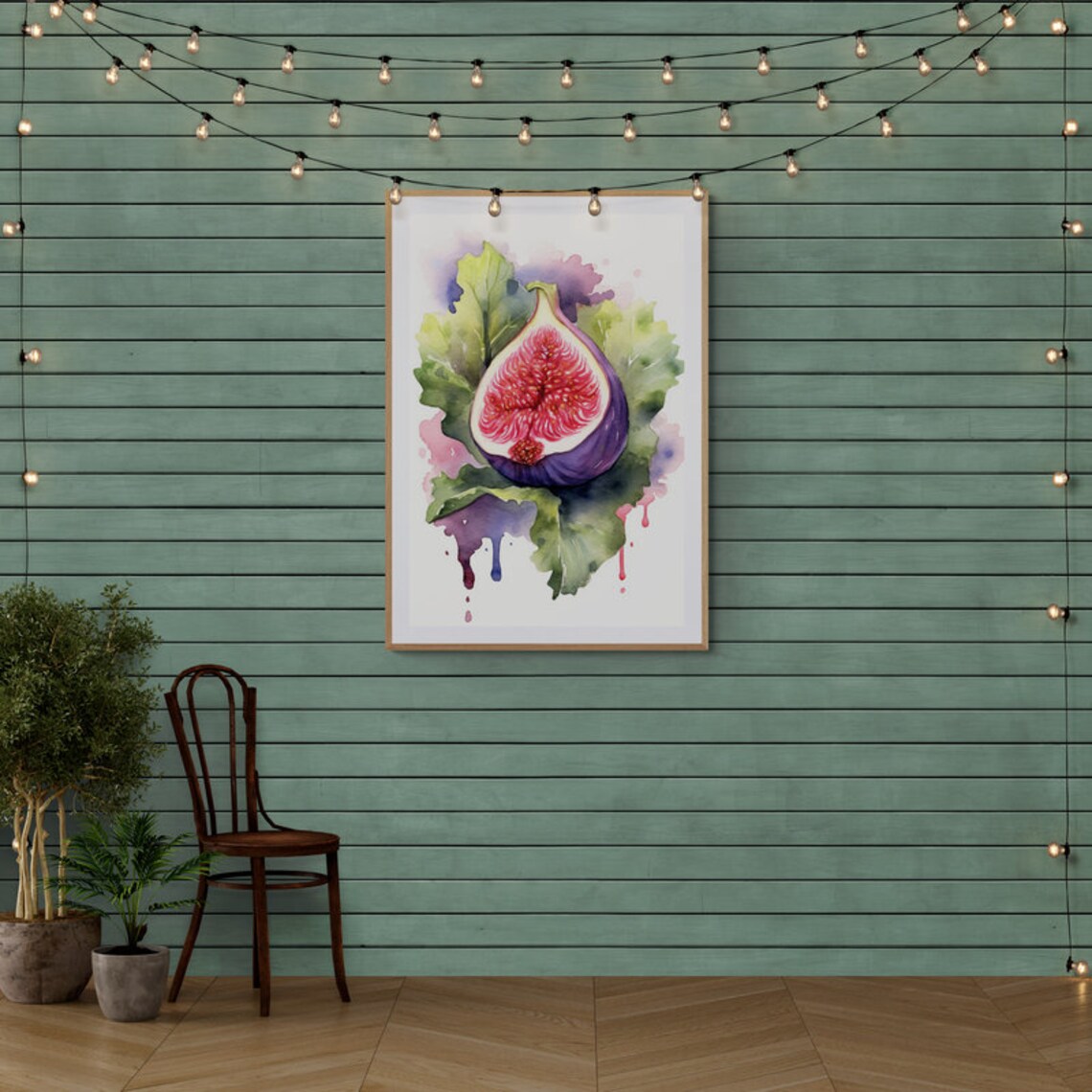 Fig Fruit Wall Art, Fruit Printable Art, Fig Print, Fruit Market Print ...