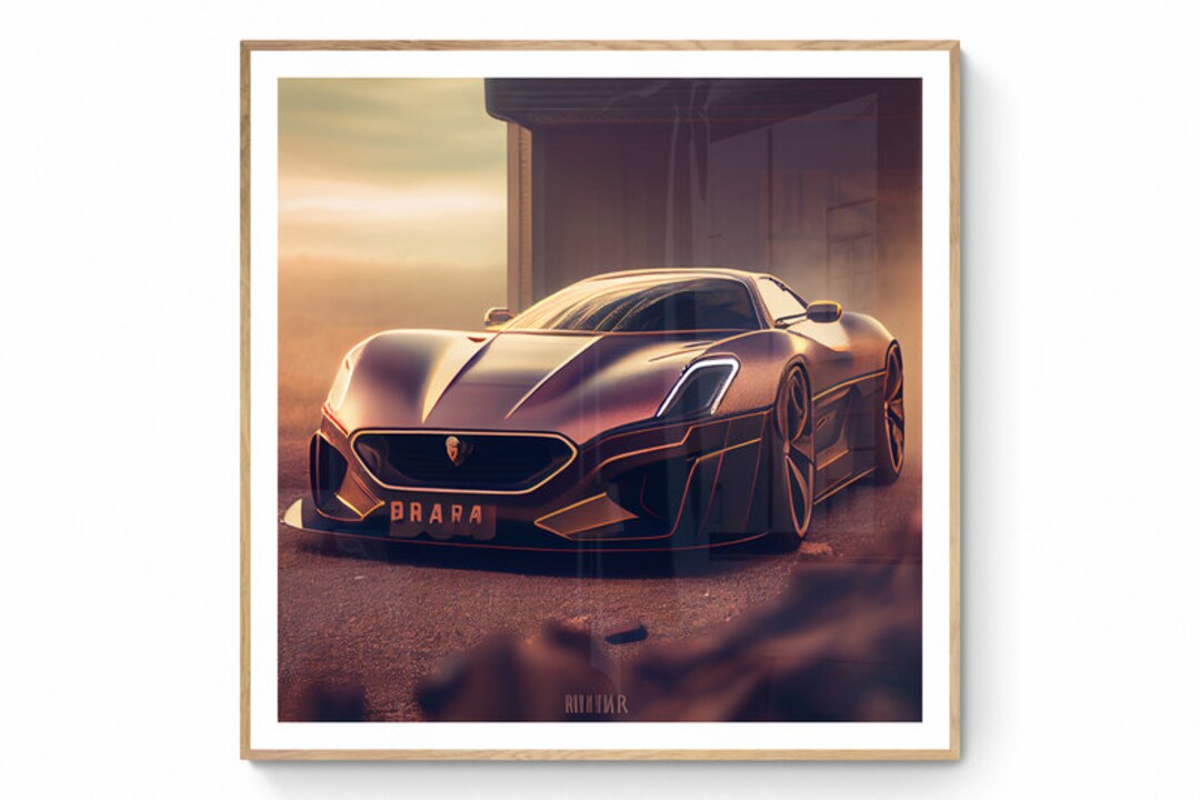 Rimac Car Wall Art, Rimac Nevera, Car Printable Art, Luxury Car Poster, Garage Wall Décor, Car ...