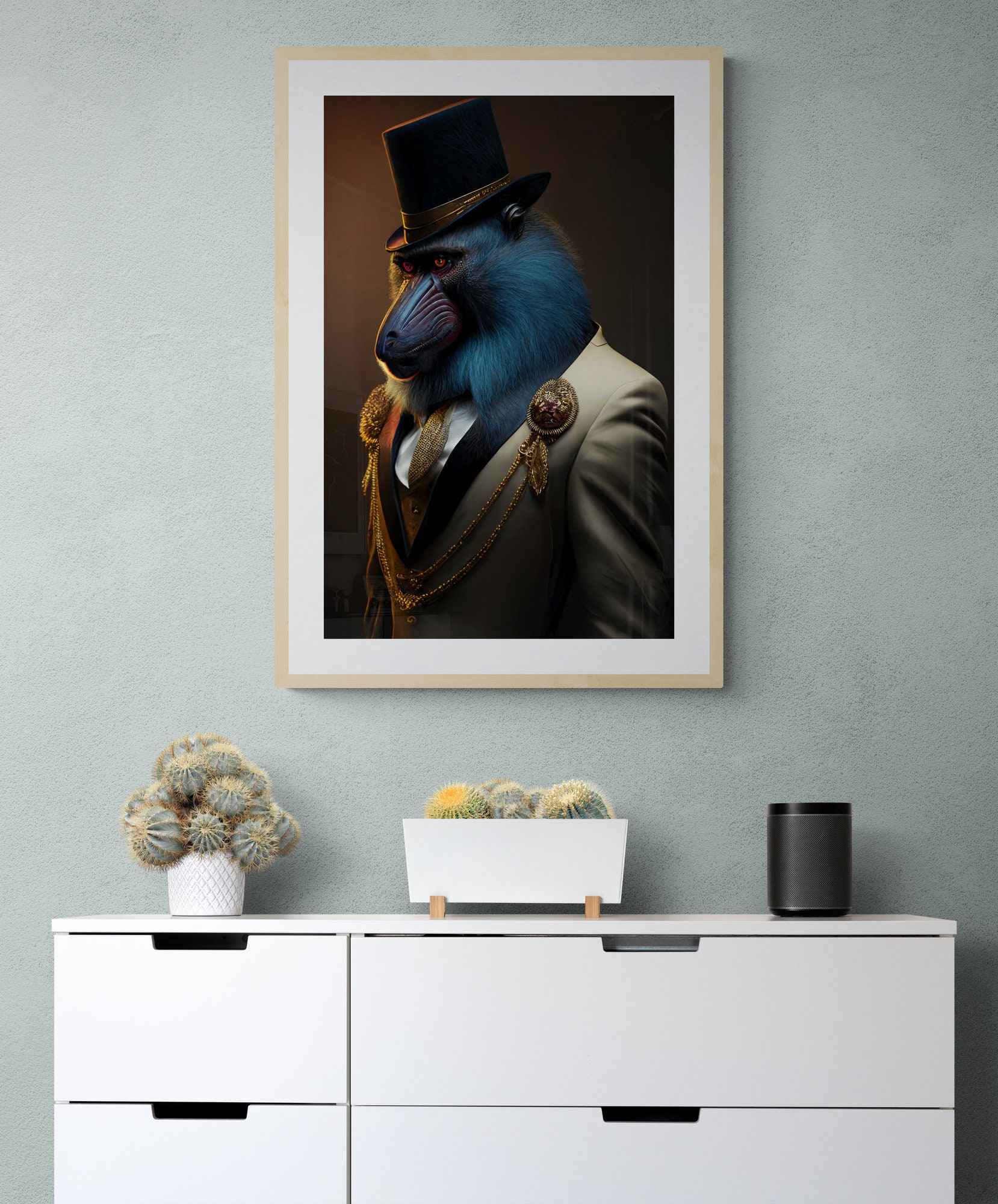 Mandrill Wall Art, Mandrill Wall Décor, Mandrill Poster, Mandrill Gift ...
