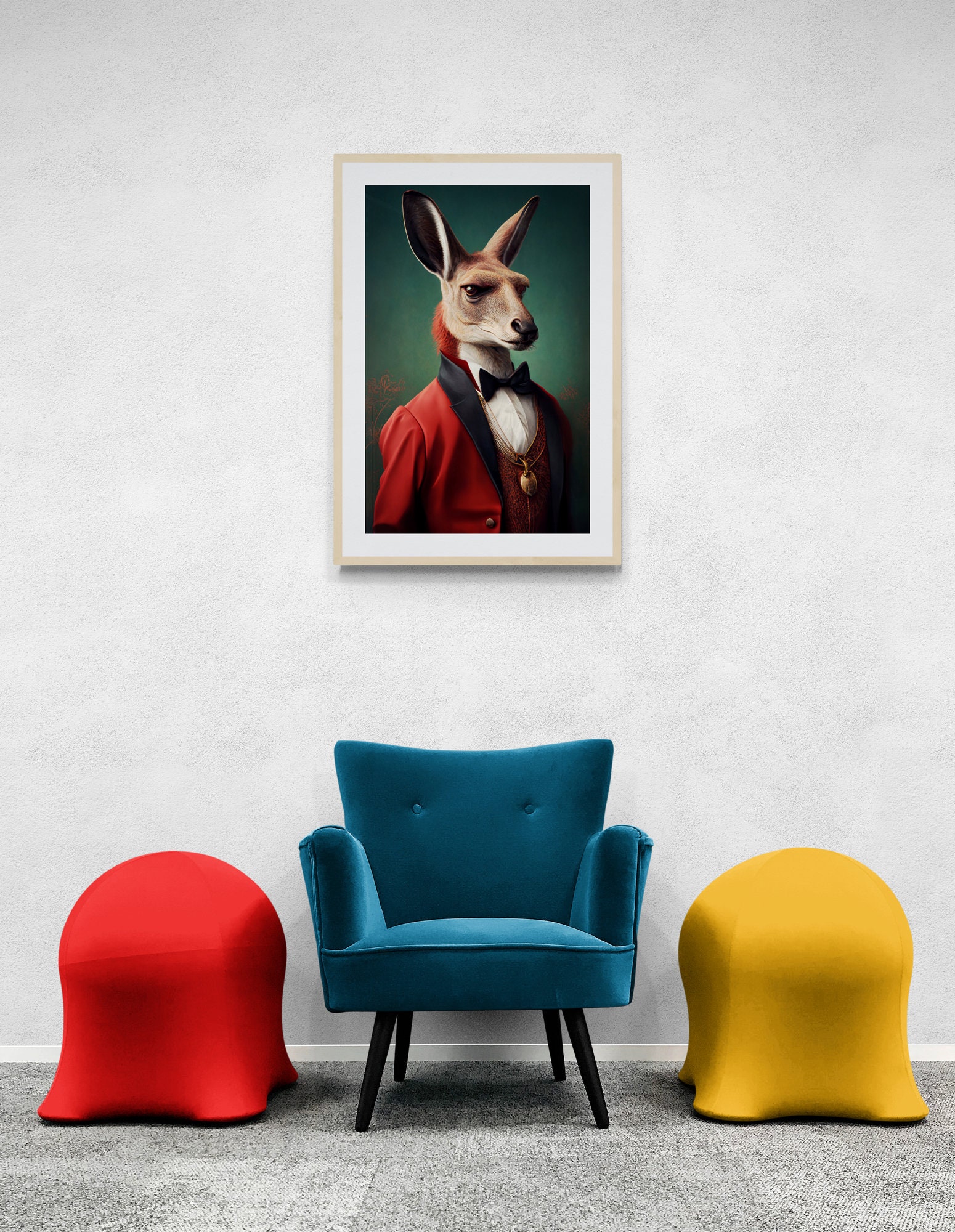 Kangaroo Wall Art Kangaroo Wall Décor Kangaroo Poster - Etsy