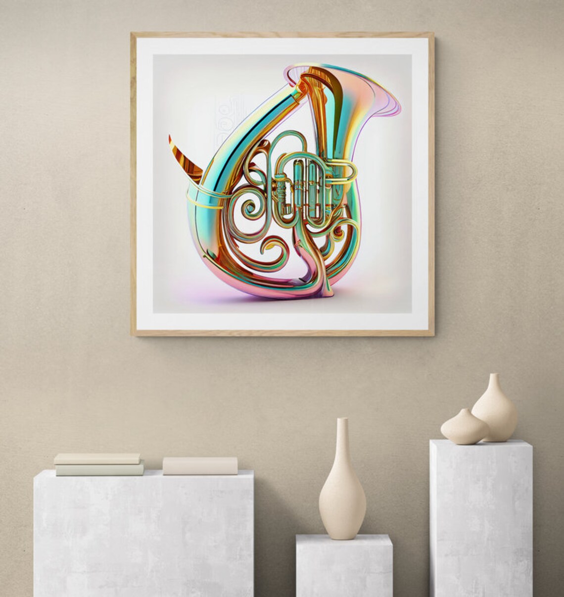 Tuba Wall Art, Instrument Wall Art, Watercolor Wall Art, Tuba Lovers ...