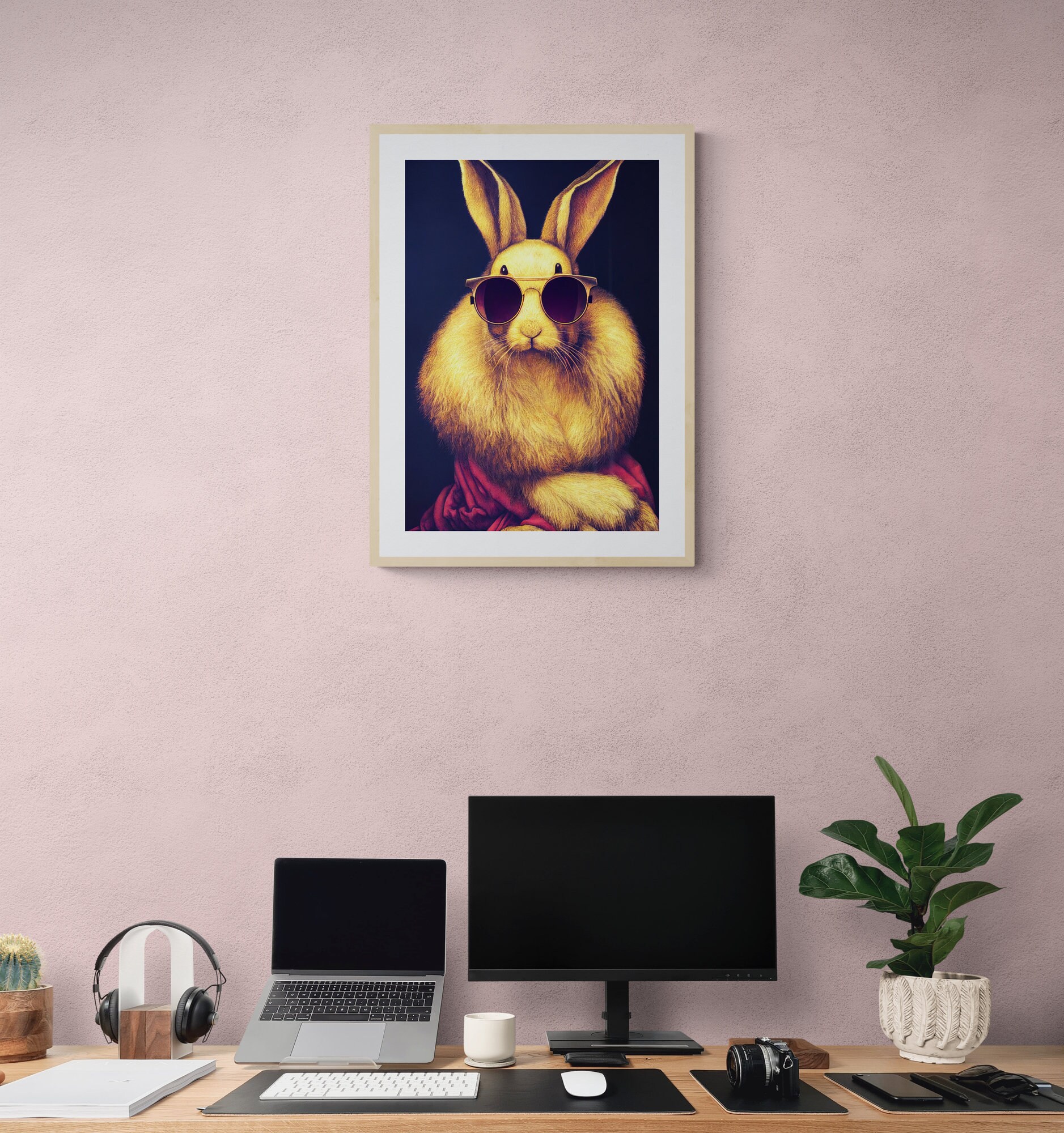 Rabbit Wall Art, Rabbit Wall Décor, Rabbit Poster, Rabbit Gift, Rabbit ...
