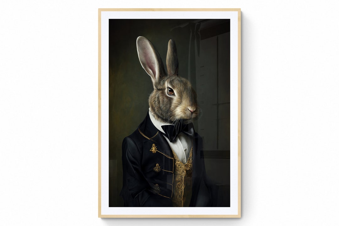 Rabbit Wall Art Rabbit Wall Décor Rabbit Poster Rabbit - Etsy