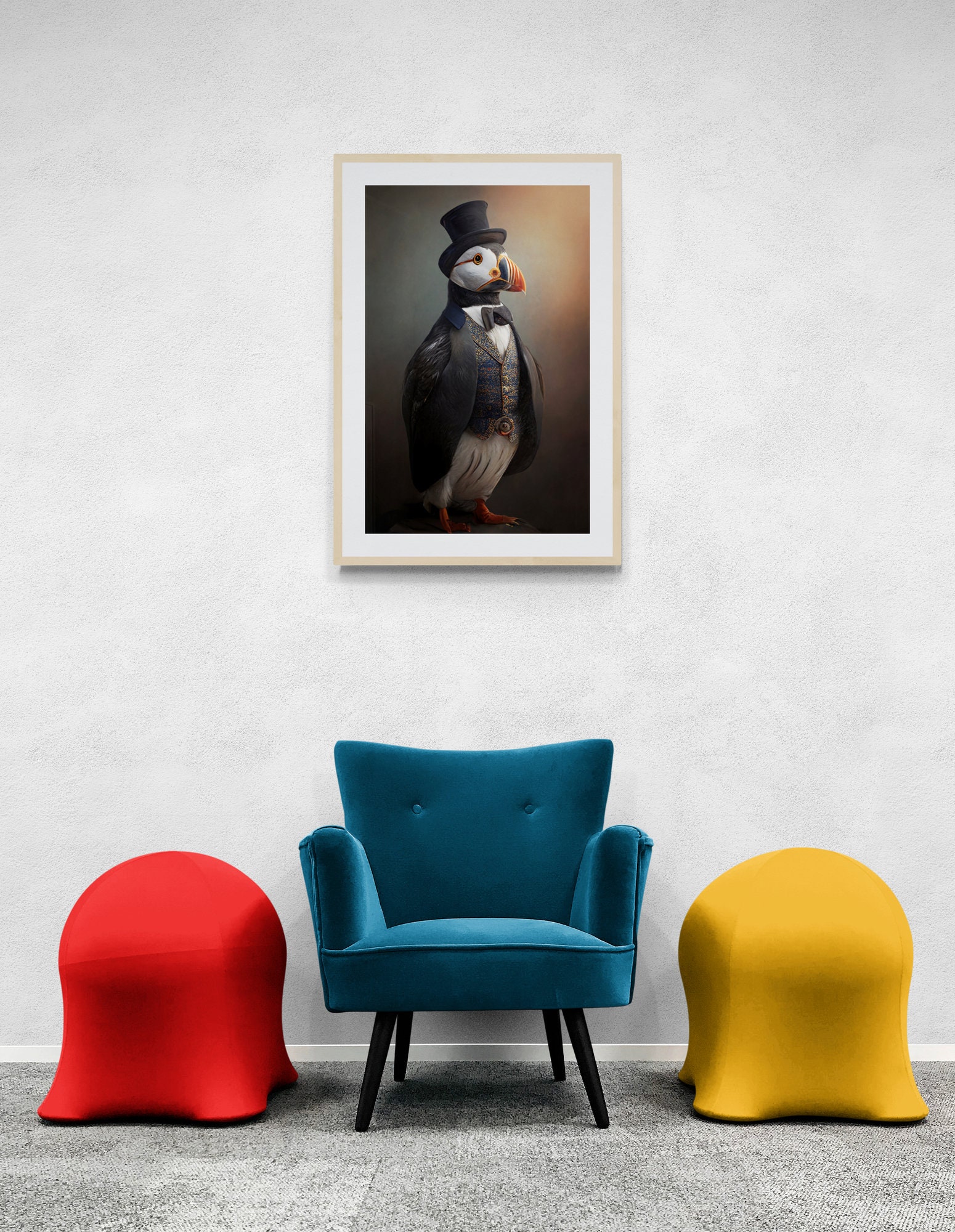Puffin Wall Art, Puffin Wall Décor, Puffin Poster, Puffin Gift, Puffin ...