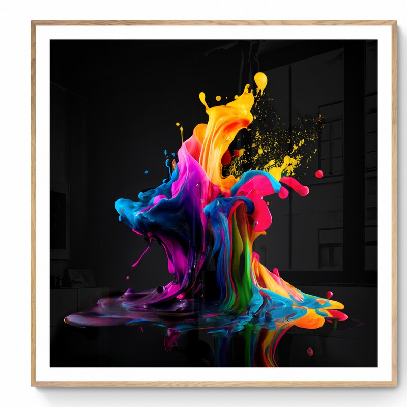 Neon Paint Splatter - Etsy