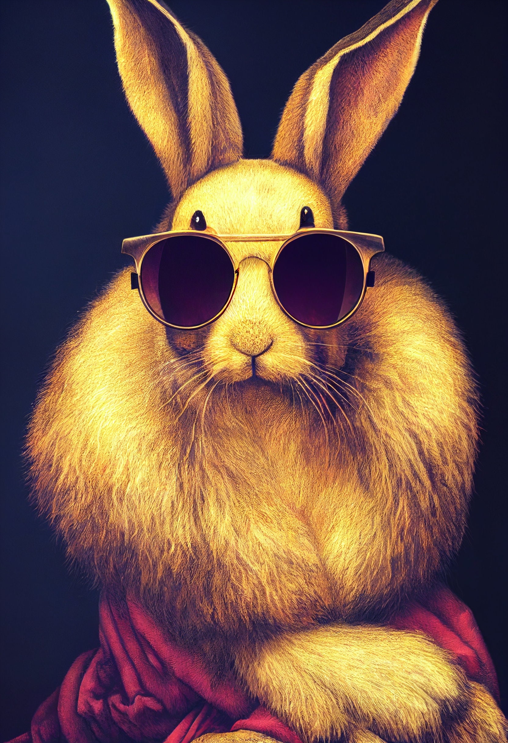 Rabbit Wall Art, Rabbit Wall Décor, Rabbit Poster, Rabbit Gift, Rabbit ...