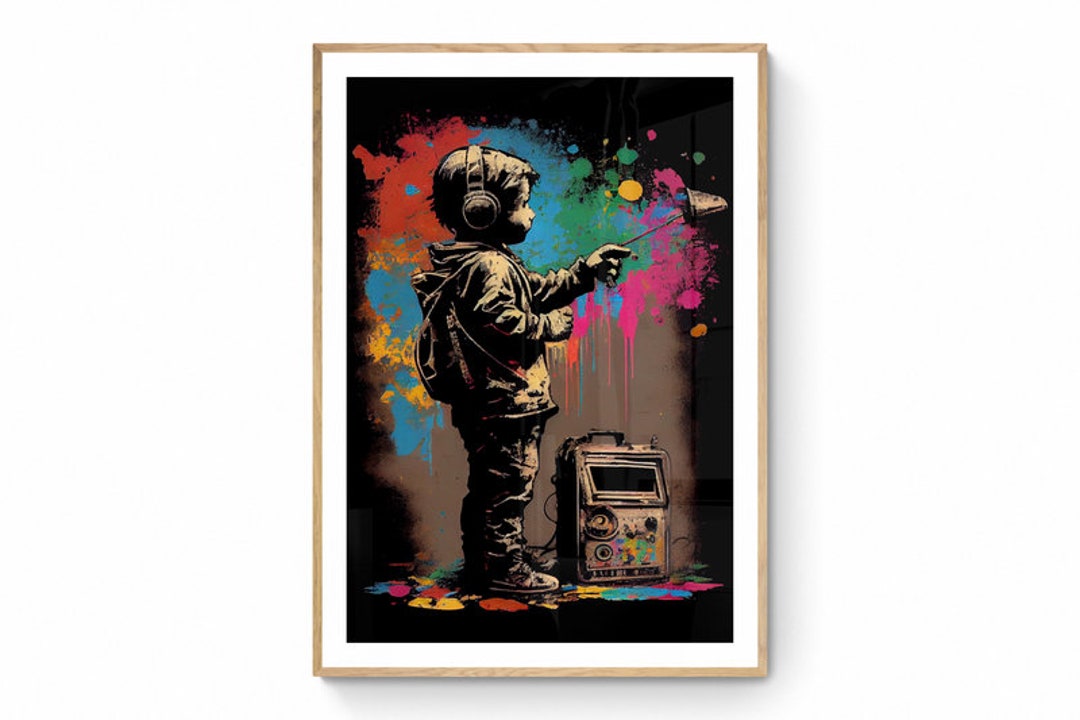 Banksy Wall Art, Banksy Poster, Banksy Canvas, Banksy Print, Digital ...