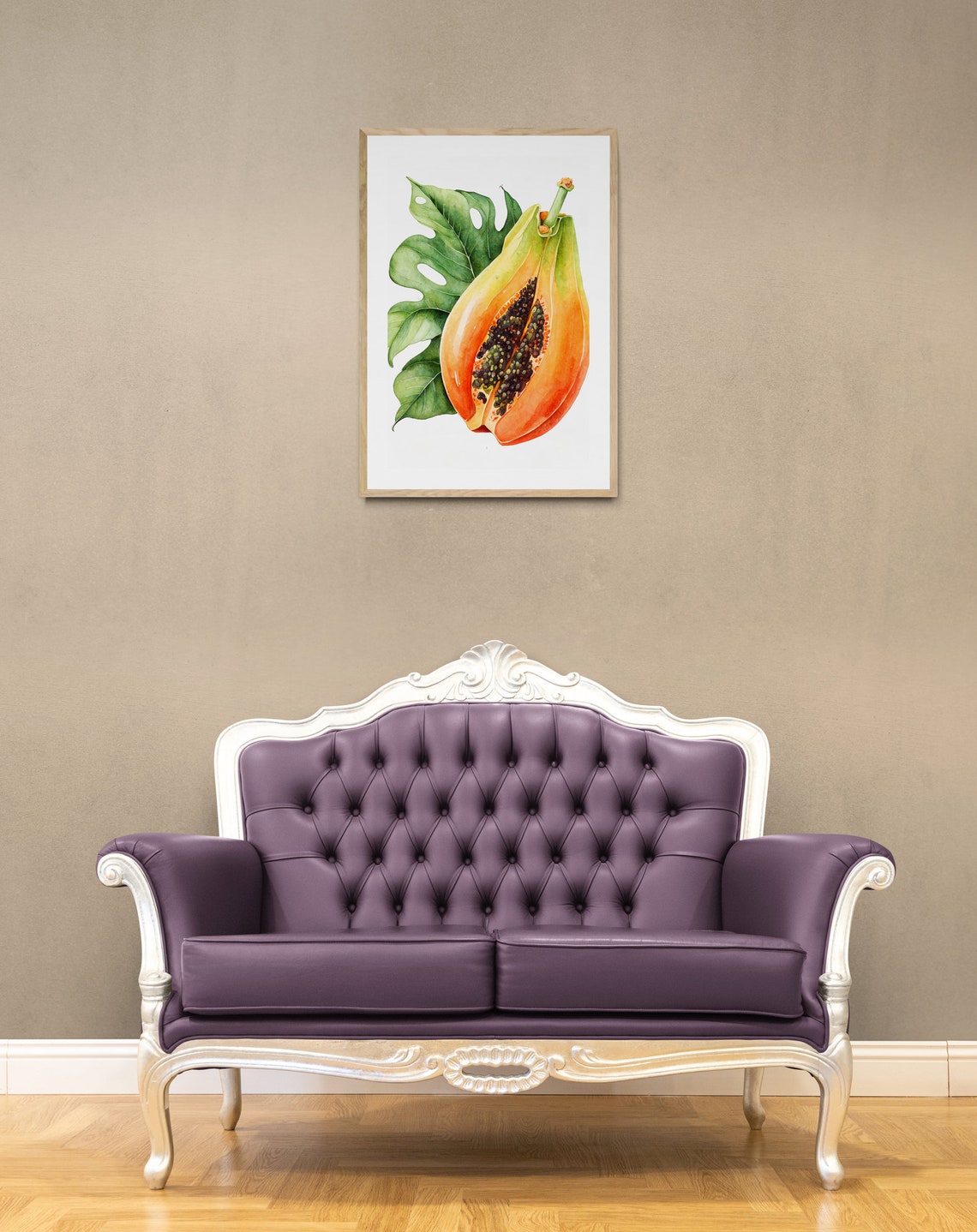 Papaya Fruit Wall Art Fruit Printable Art Papaya Print - Etsy