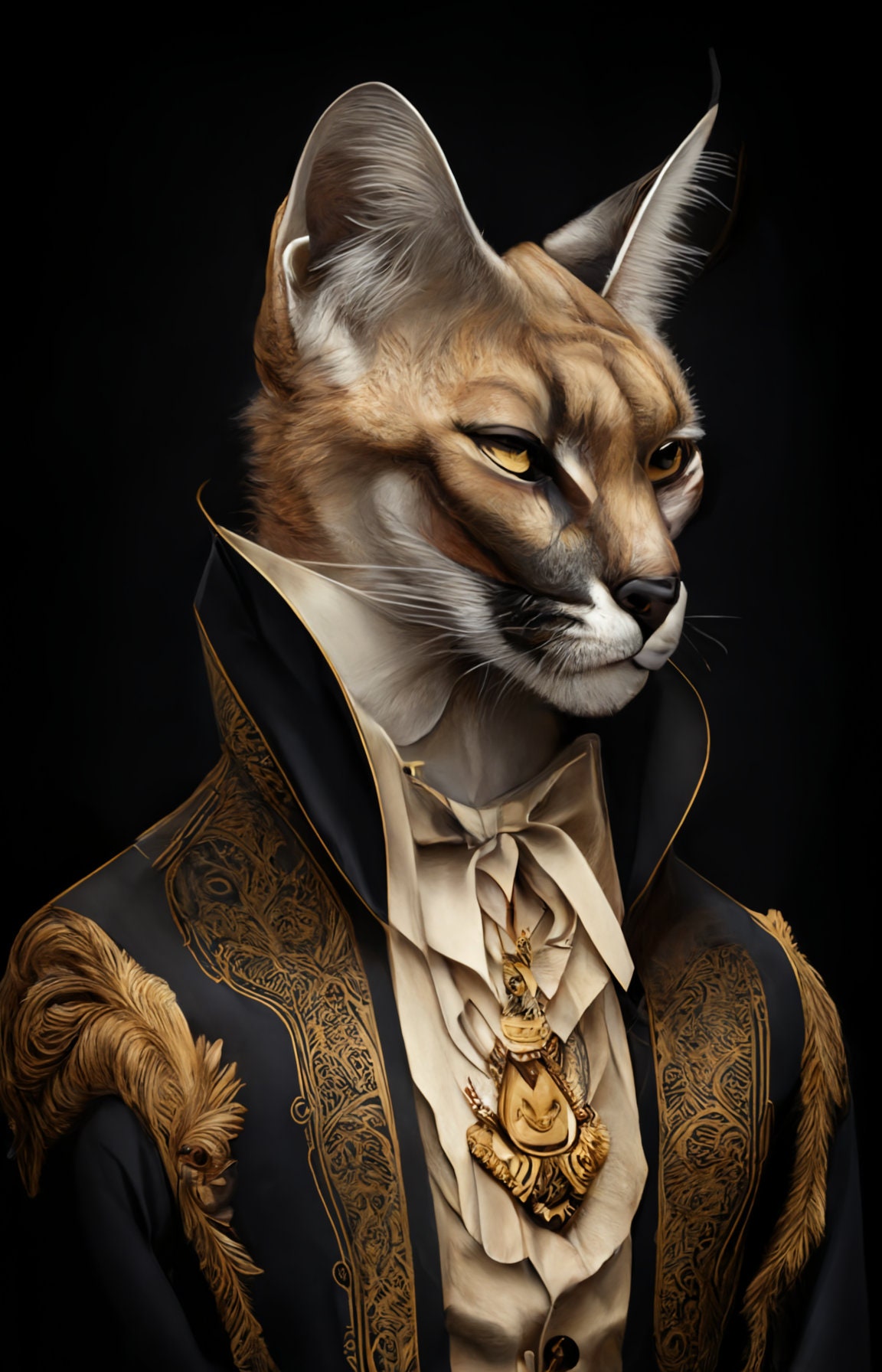 Caracal Wall Art, Caracal Wall Décor, Caracal Poster, Caracal Gift ...