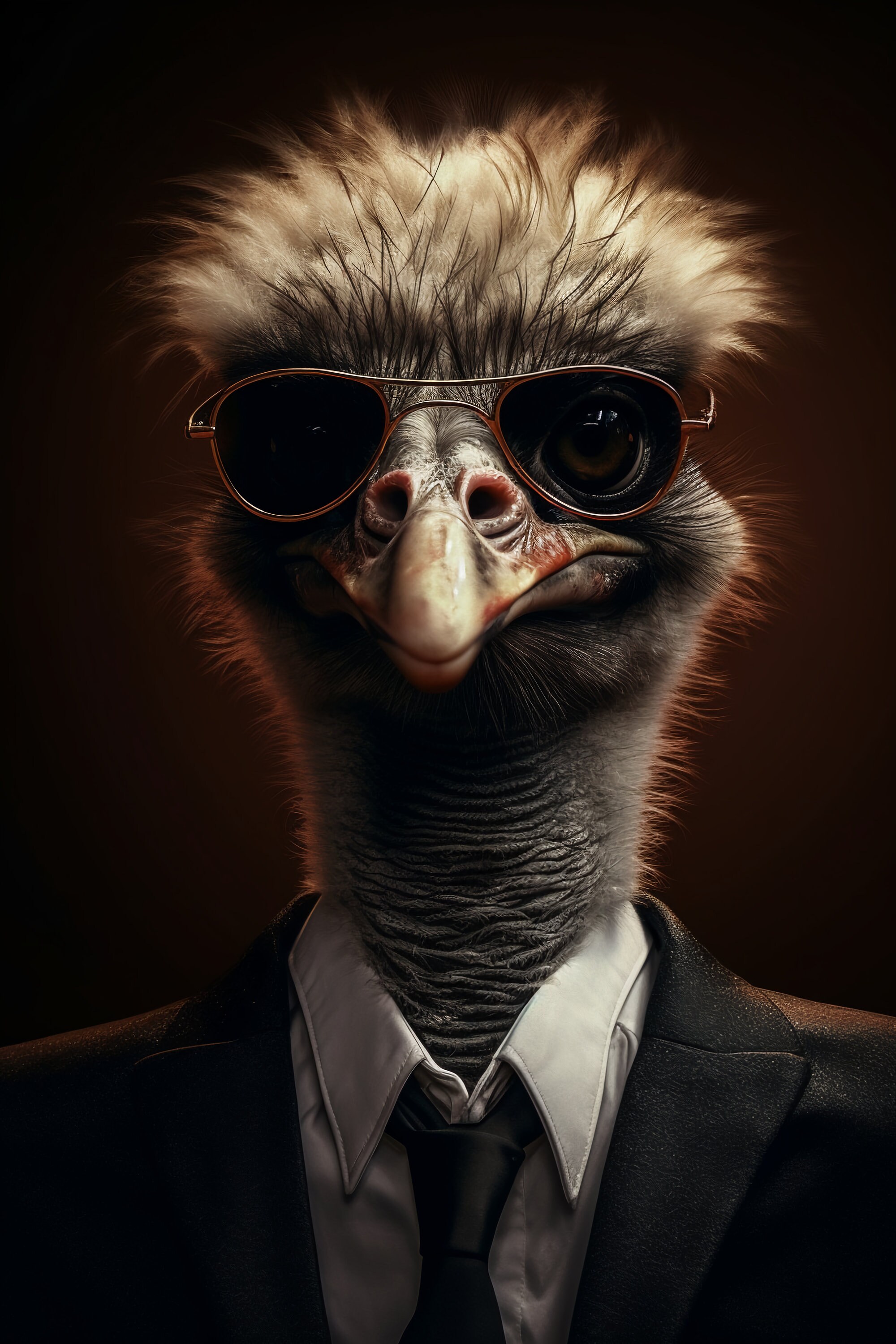 Ostrich Wall Art, Ostrich Wall Décor, Ostrich Poster, Ostrich Gift ...