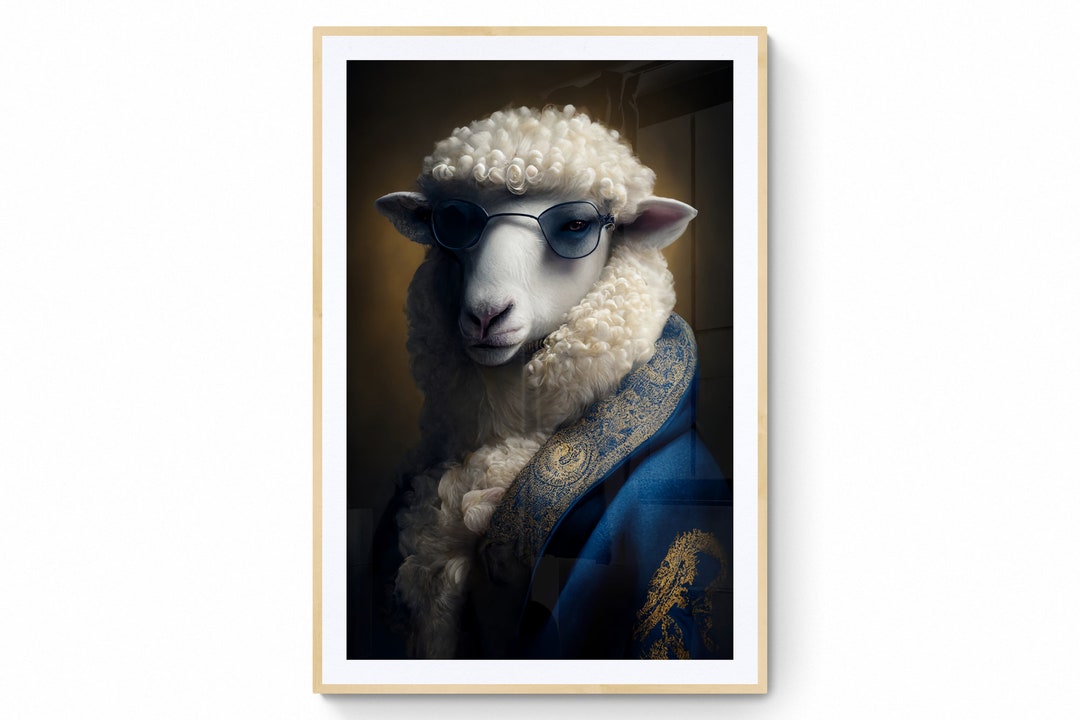 Sheep Wall Art, Sheep Wall Décor, Sheep Poster, Sheep Gift, Sheep ...