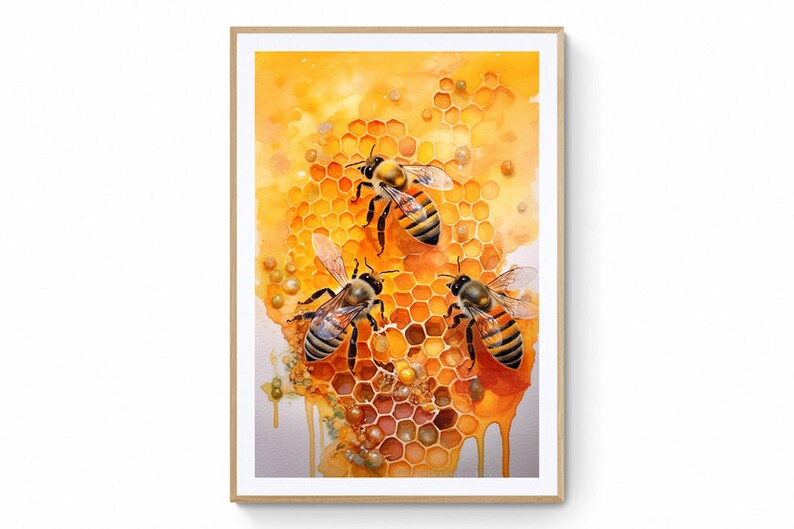 Honey Wall Art, Honey Printable Art, Honey Print, Honey Gift, Digital ...
