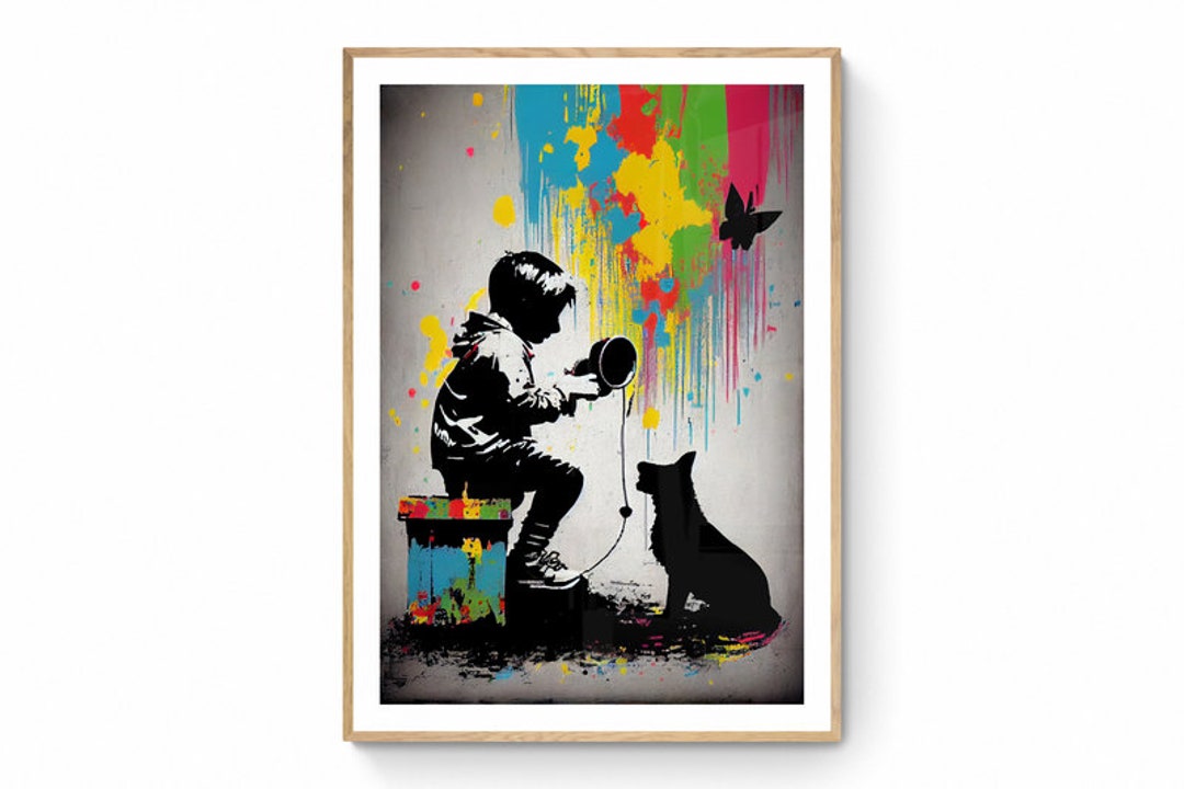 Banksy Wall Art, Banksy Poster, Banksy Canvas, Banksy Print, Digital ...