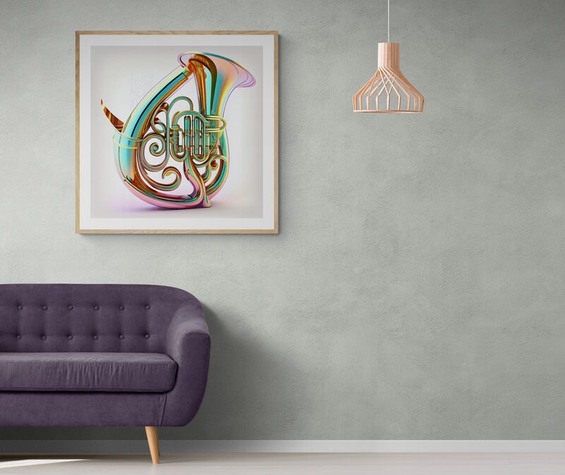 Tuba Wall Art, Instrument Wall Art, Watercolor Wall Art, Tuba Lovers ...