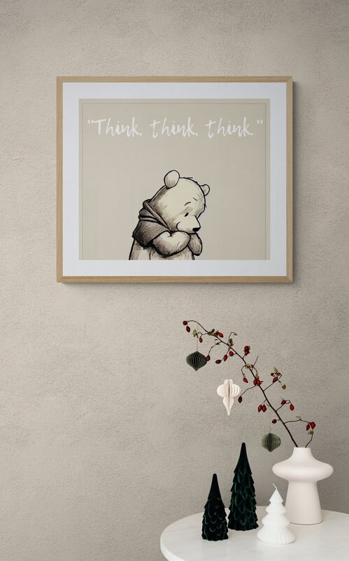 Winnie the Pooh Quotes, Think, Think, Think, Winnie the Pooh - Etsy