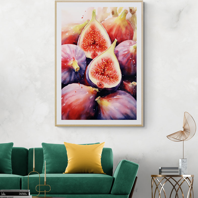 Fig Fruit Wall Art, Fruit Printable Art, Fig Print, Fruit Market Print ...