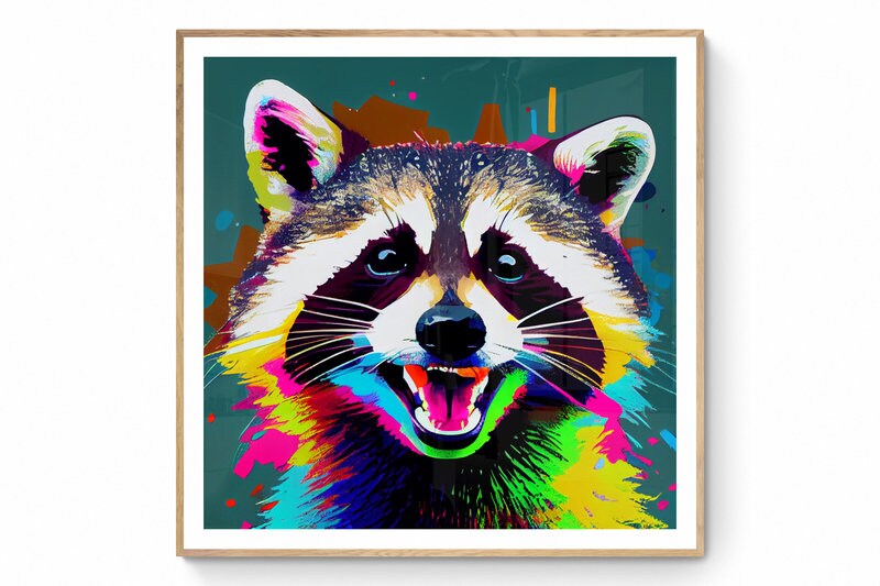 Raccoon Wall Art, Raccoon Wall Décor, Raccoon Poster, Raccoon Gift ...