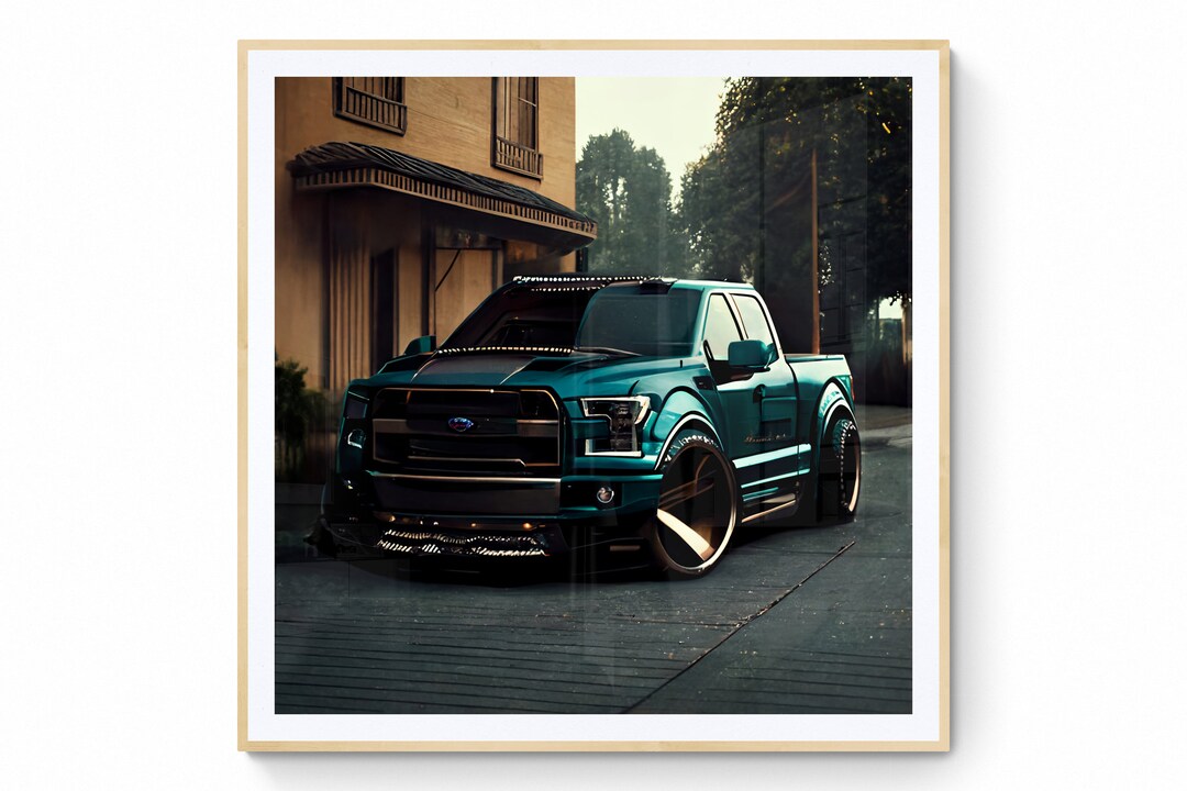 Ford F 150 Wall Art, Sports Car Digital Art, Car Printable Art, Muscle ...