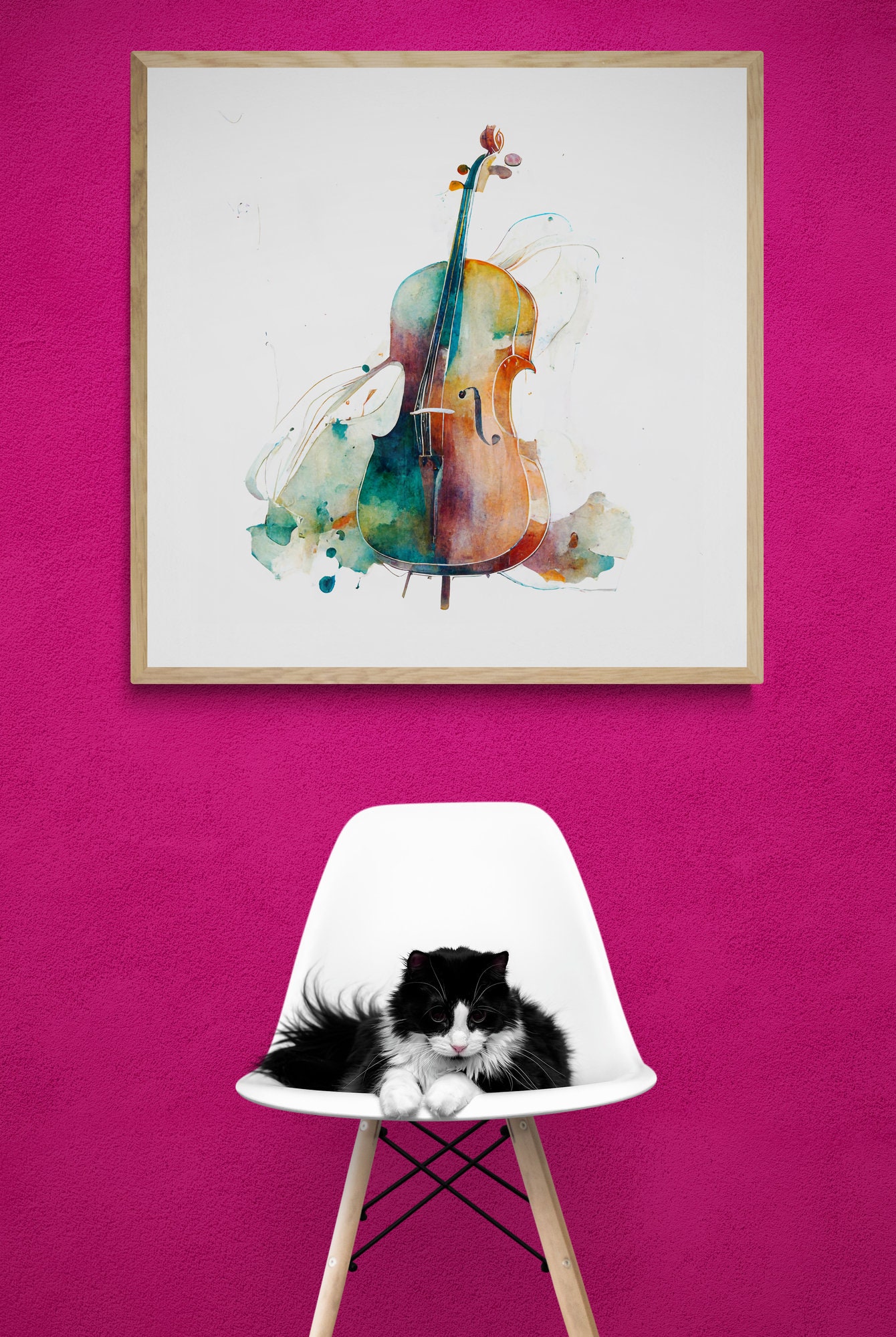 Cello Wall Art, Instrument Wall Art, Watercolor Wall Art, Cello Lovers ...