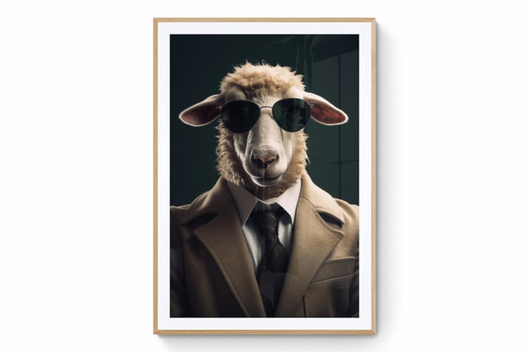 Sheep Wall Art, Sheep Wall Décor, Sheep Poster, Sheep Gift, Sheep ...