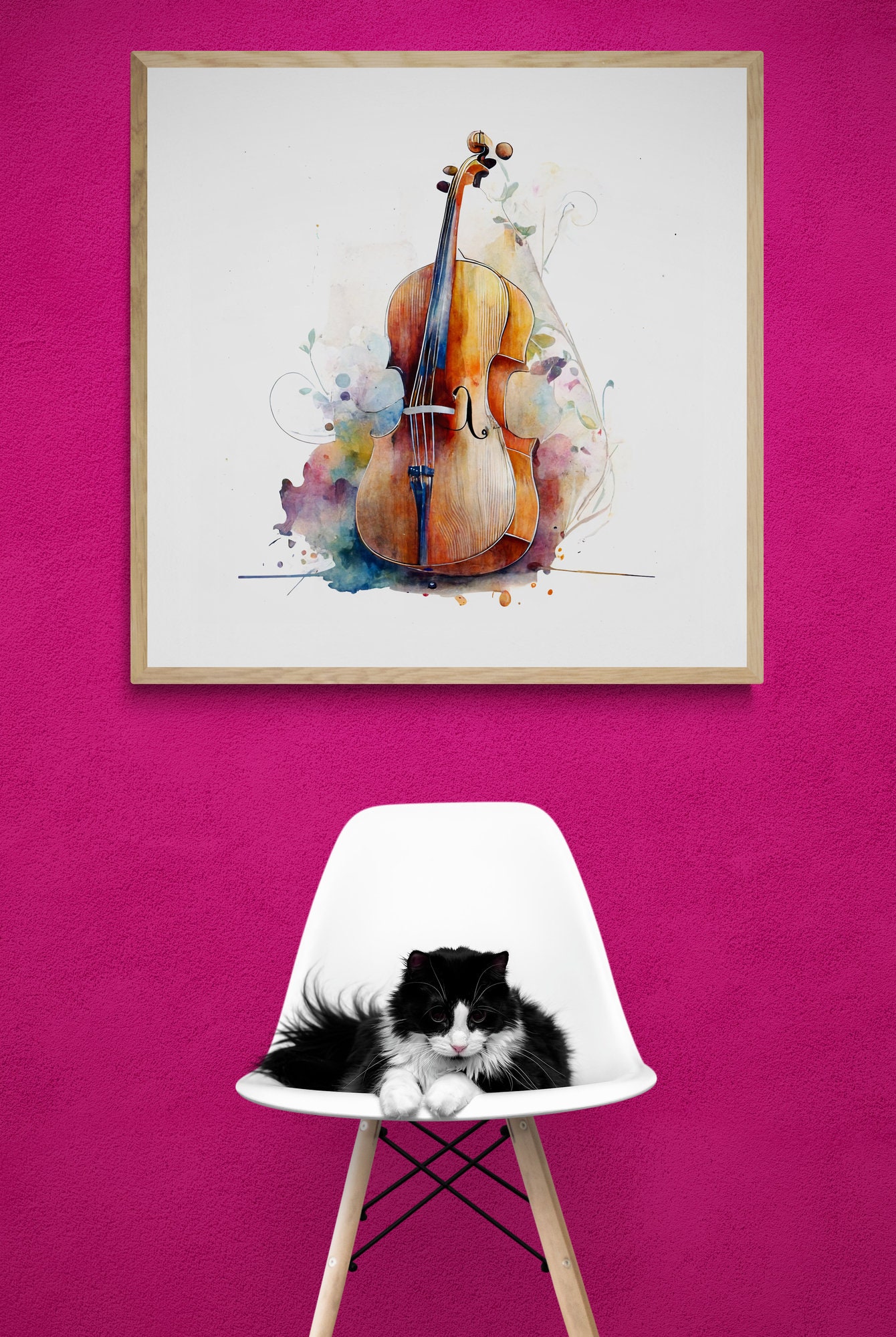 Cello Wall Art, Instrument Wall Art, Watercolor Wall Art, Cello Lovers ...