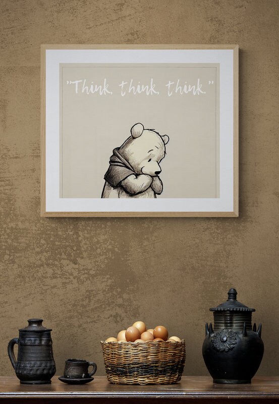 Winnie the Pooh Quotes, Think, Think, Think, Winnie the Pooh - Etsy