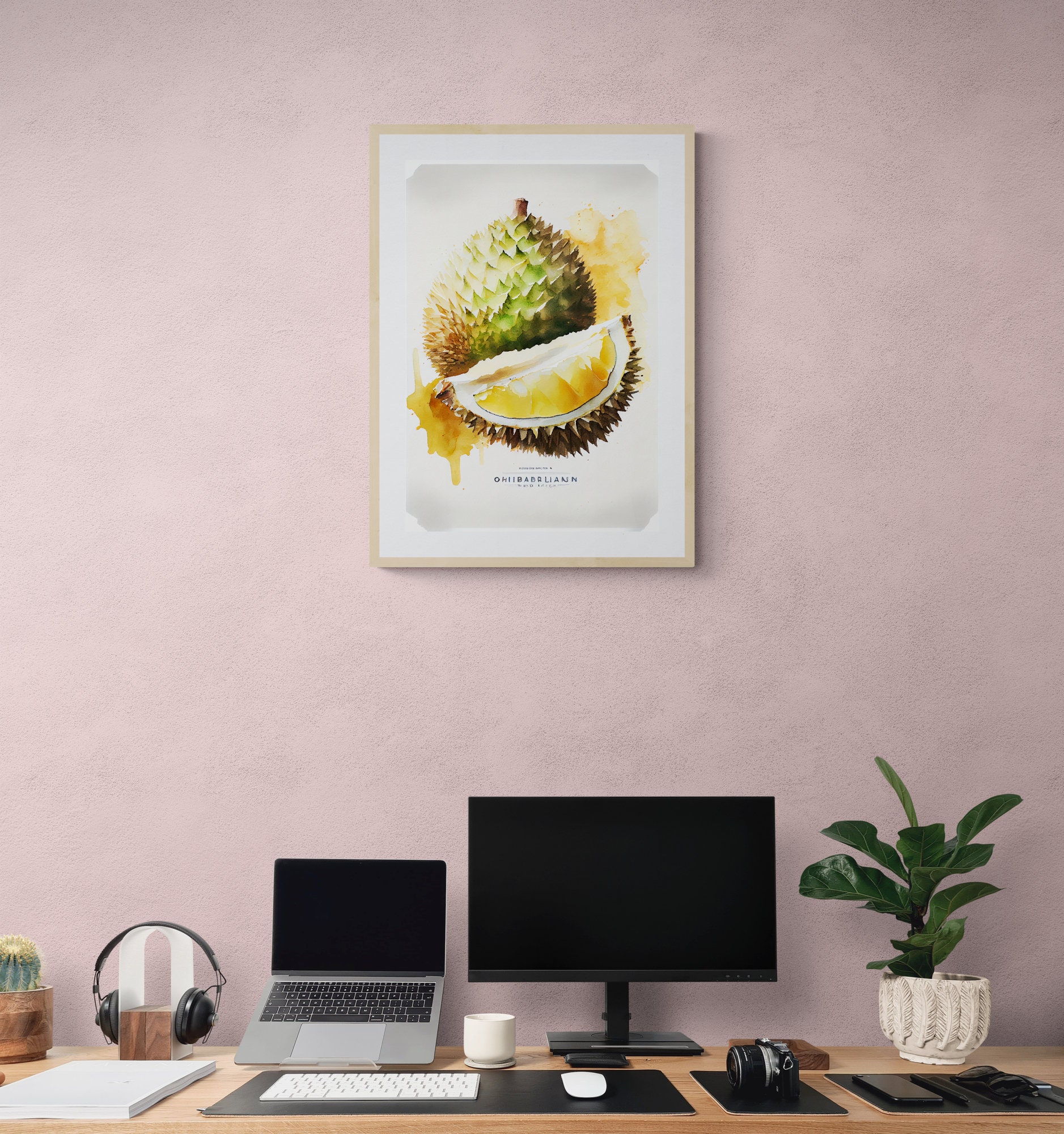 Durian Fruit Wall Art, Fruit Printable Art, Durian Print, Fruit Market ...
