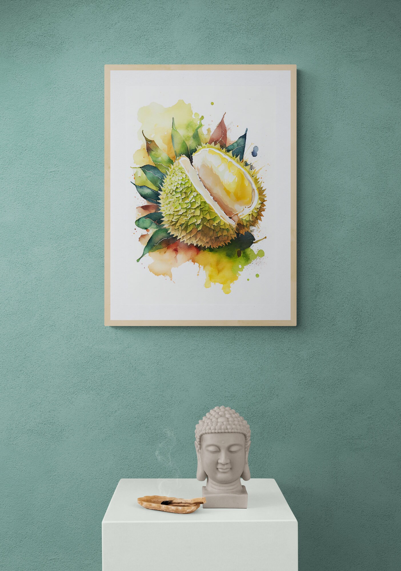 Durian Fruit Wall Art, Fruit Printable Art, Durian Print, Fruit Market ...