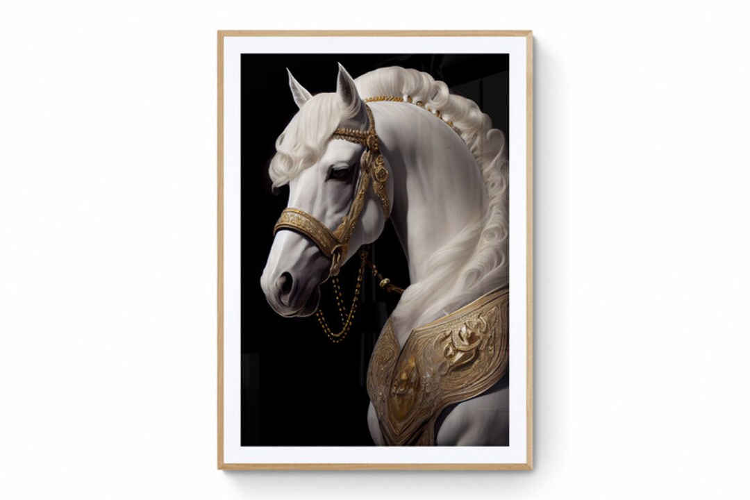 Pferd Wandkunst Digitales Anthropomorphes Pferd Kunstdruck - Etsy.de