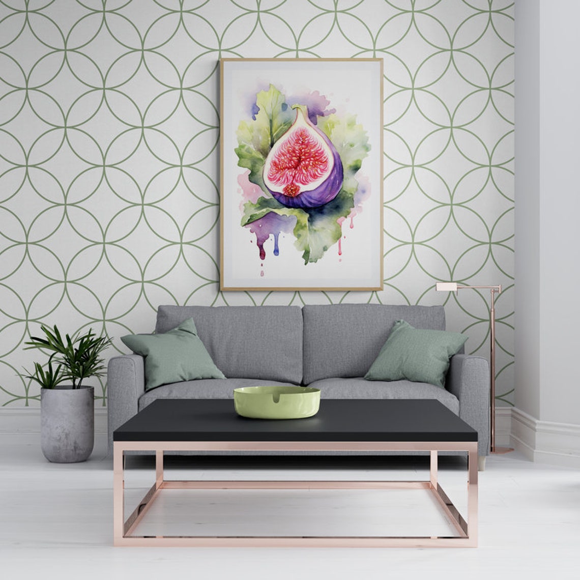 Fig Fruit Wall Art, Fruit Printable Art, Fig Print, Fruit Market Print ...