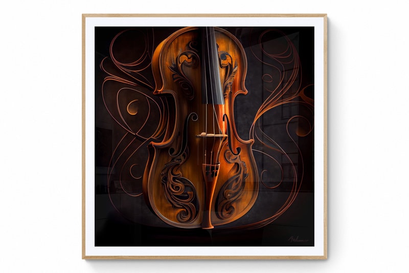 Cello Wall Art, Instrument Wall Art, Watercolor Wall Art, Cello Lovers ...
