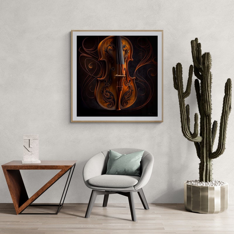 Cello Wall Art, Instrument Wall Art, Watercolor Wall Art, Cello Lovers ...