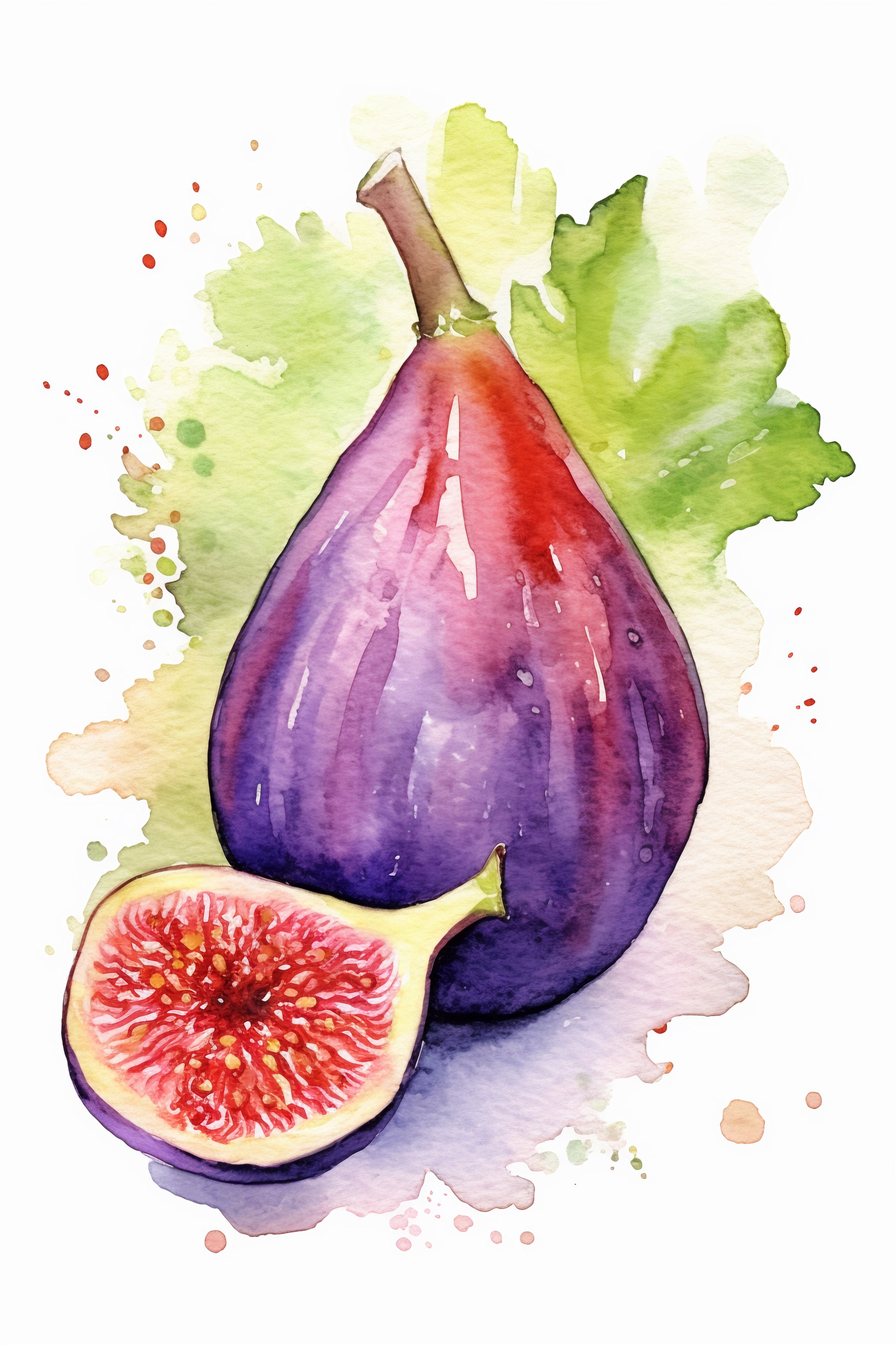 Fig Fruit Wall Art, Fruit Printable Art, Fig Print, Fruit Market Print ...