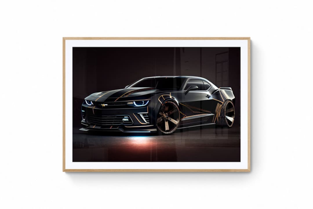 Chevrolet Camaro Wall Art, Sports Car Digital Art, Car Printable Art ...