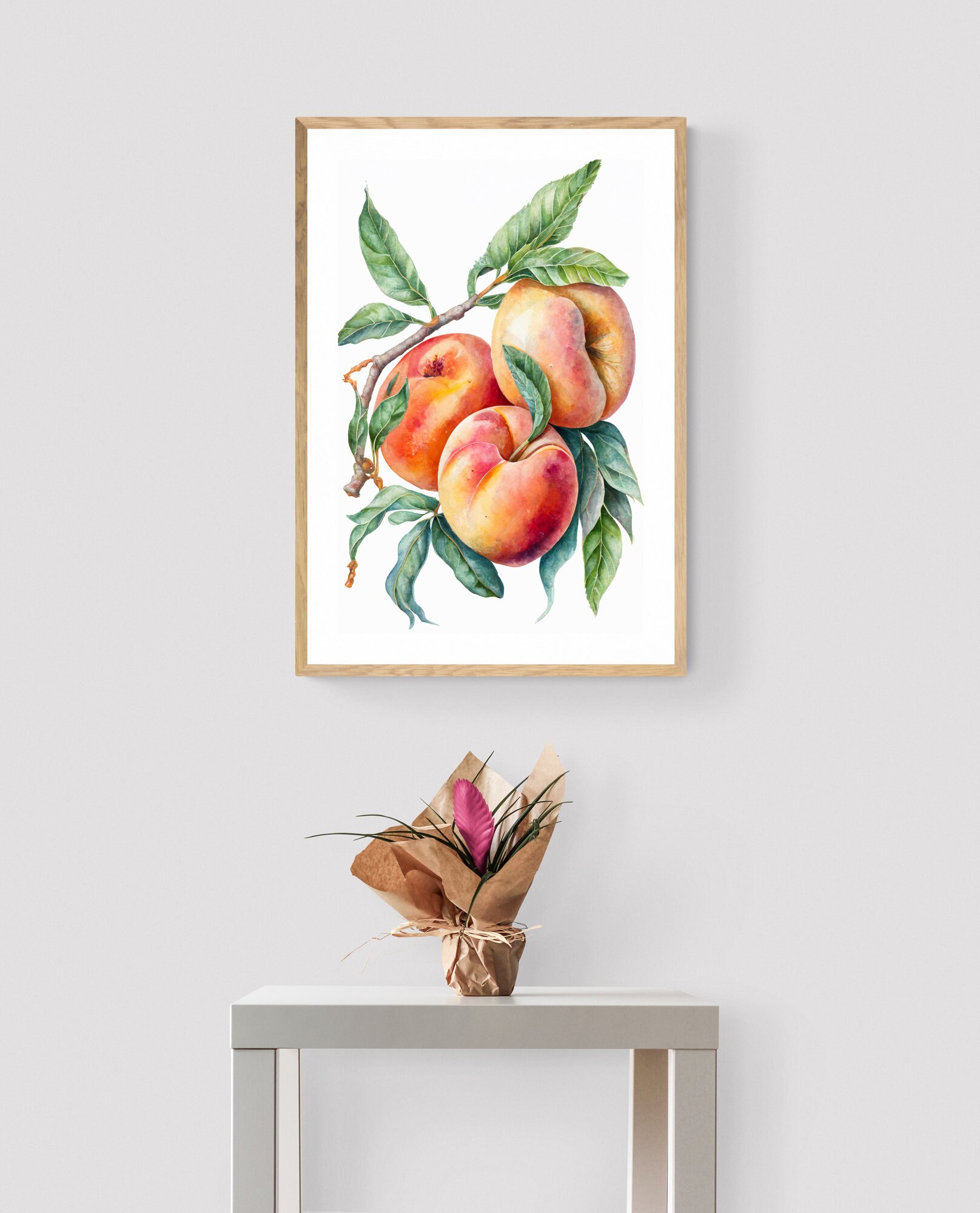 Peaches Fruit Wall Art Fruit Printable Art Peaches Print - Etsy