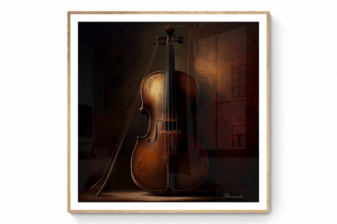 Cello Wall Art, Instrument Wall Art, Watercolor Wall Art, Cello Lovers ...