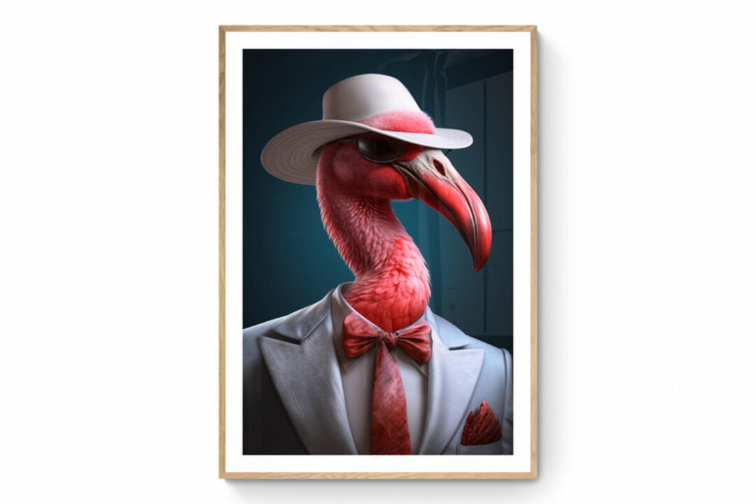 Flamingo Wall Art, Flamingo Wall Décor, Flamingo Poster, Flamingo Gift ...