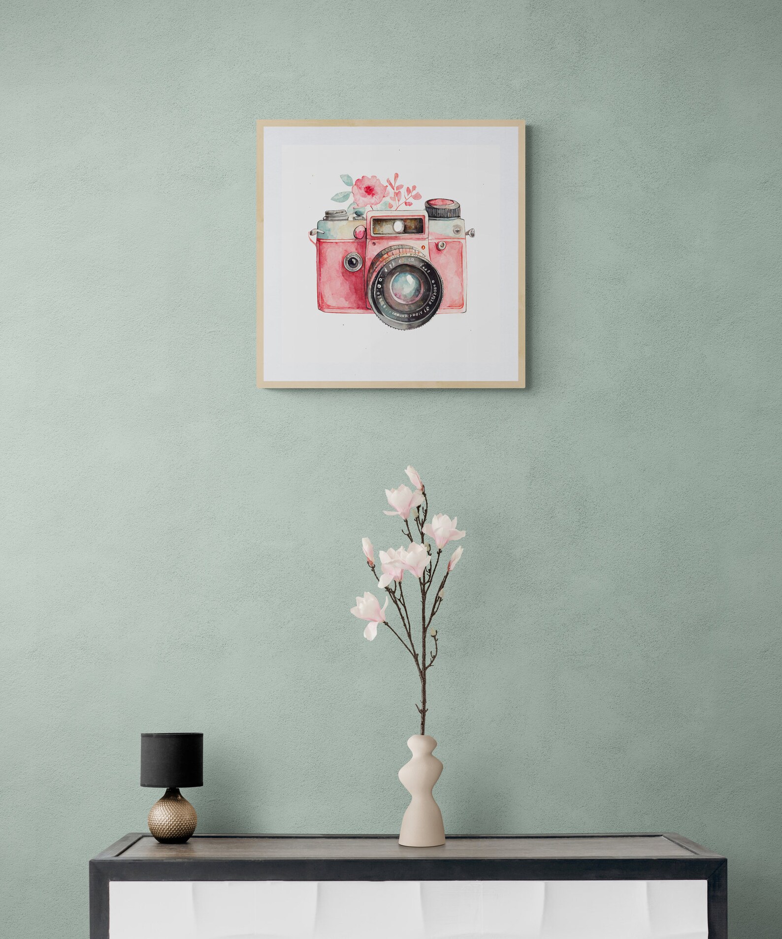 Camera Wall Art, Instrument Wall Art, Watercolor Wall Art, Camera ...
